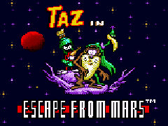 GG | Taz in Escape from Mars