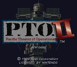 SNES | P.T.O. II Pacific Theater of Operations